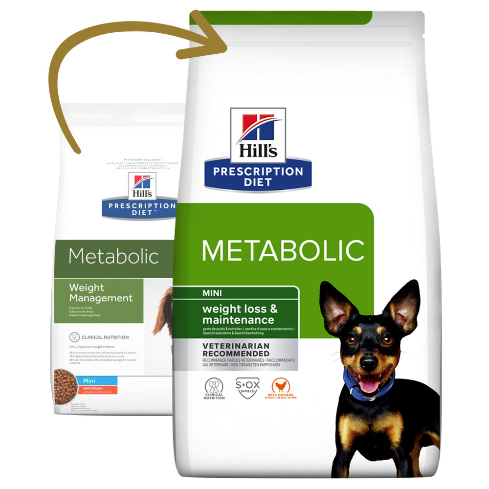 Hill's PD Metabolic Mini - Ração seca para cão pequeno com excesso de peso